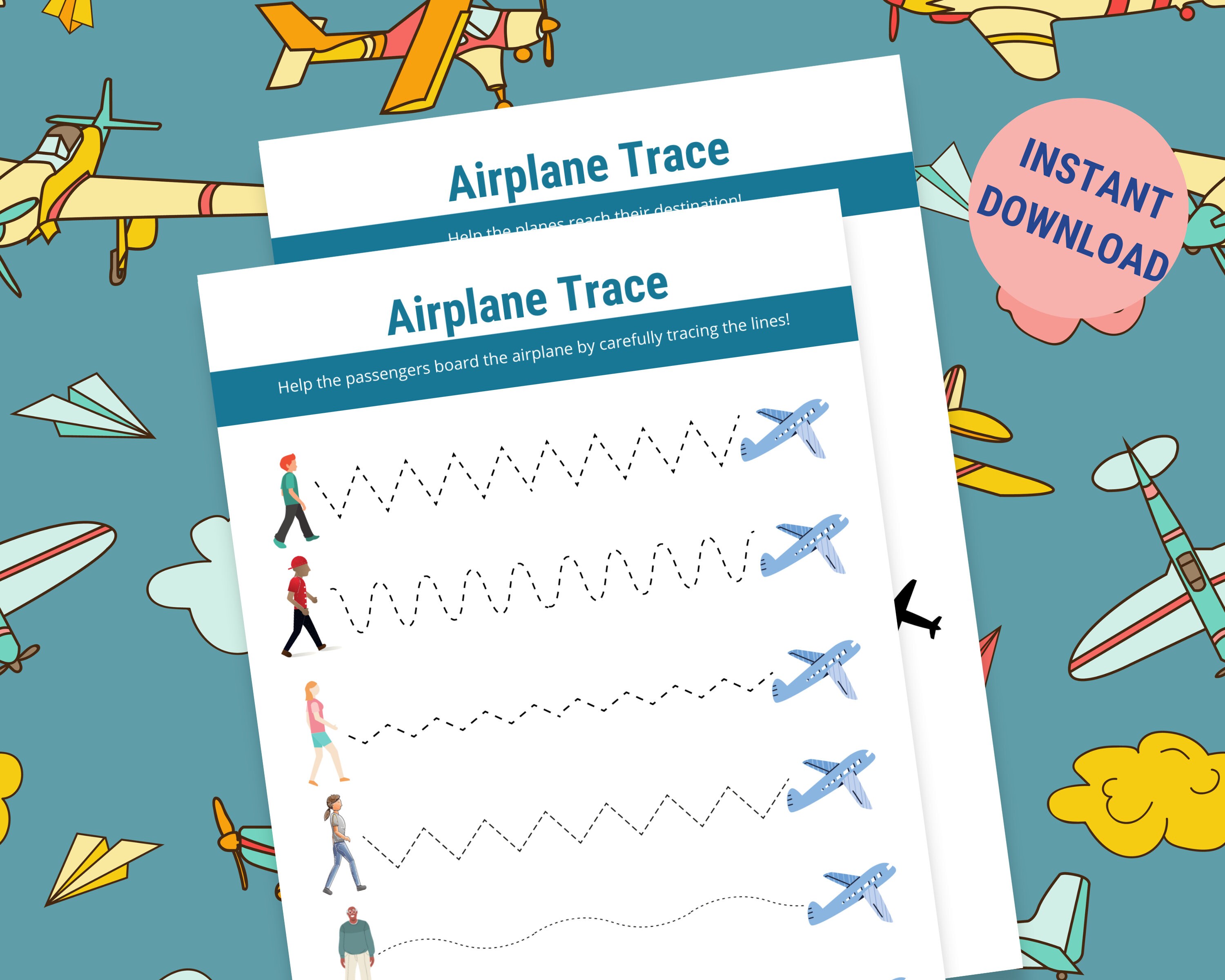 Printable Airplane Activities, Plane Activities for Kids, Kids Flight ...