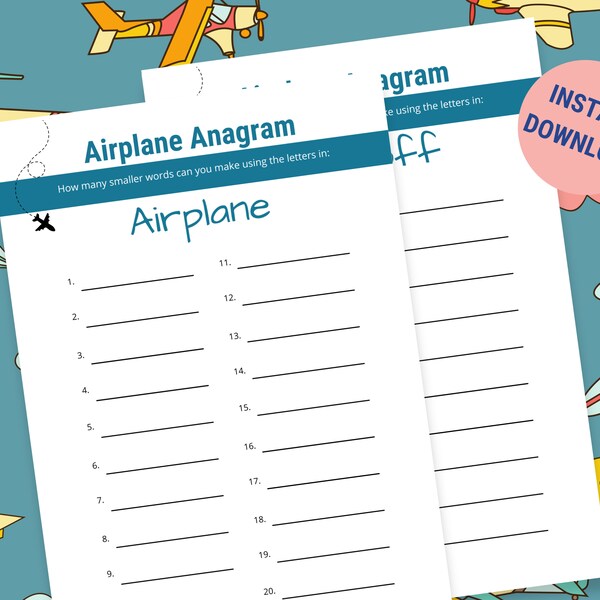 Printable Mazes for Kids, Printable Airplane Activities, Plane ...