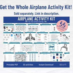 Missing Numbers Worksheet, Printable Airplane Activities, Plane ...