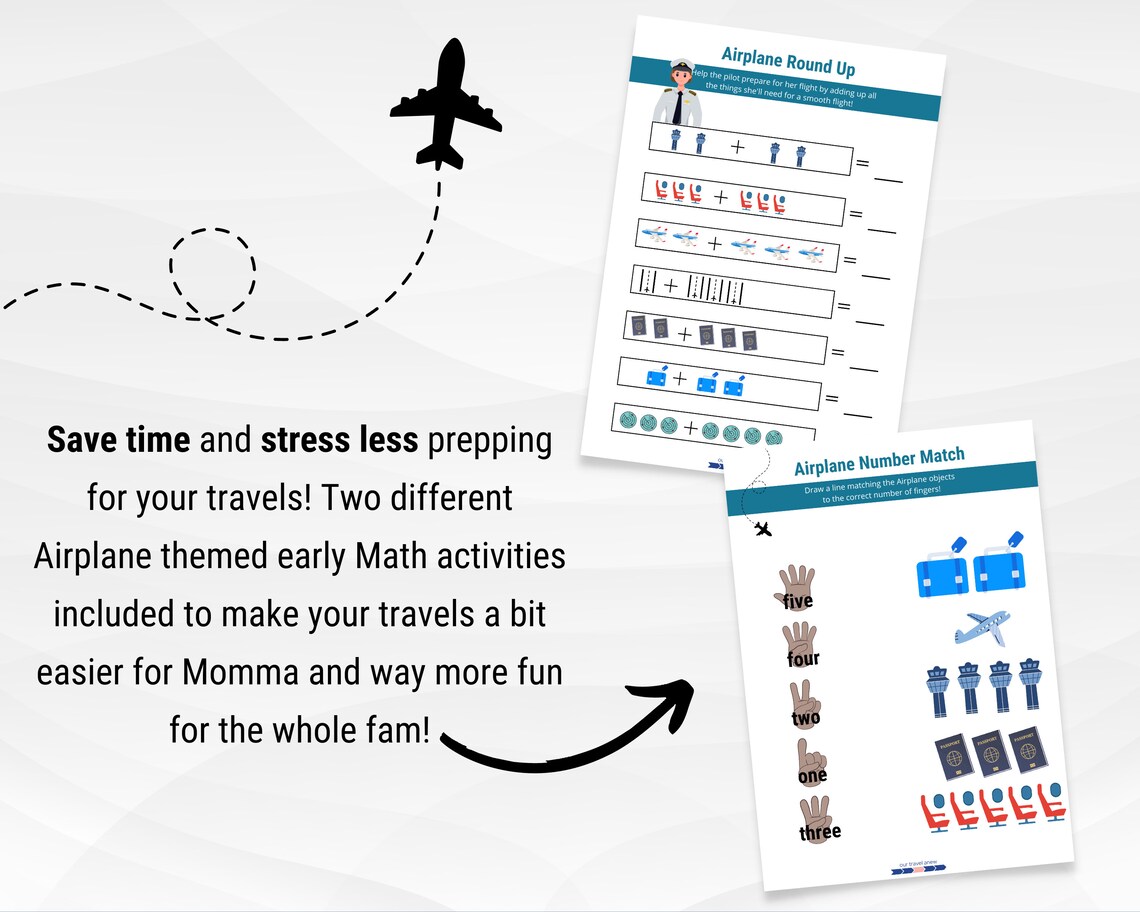 Printable Airplane Activities, Plane Activities for Kids, Kids Flight ...