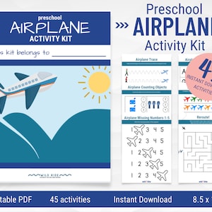 Airplane Games for Kids, Printable Travel Games, Plane Activities for ...