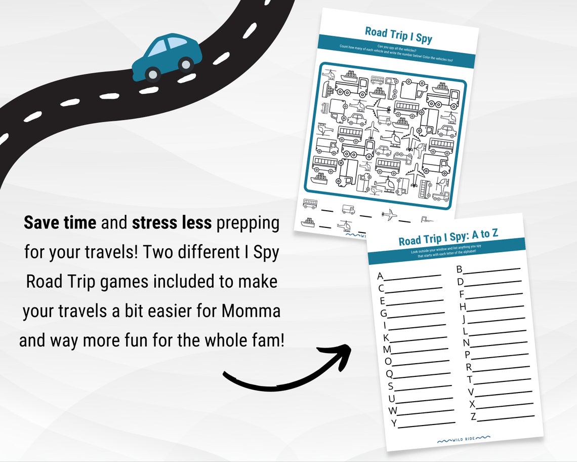 I Spy Game, Printable Road Trip Games for Kids, Road Trip Activities ...