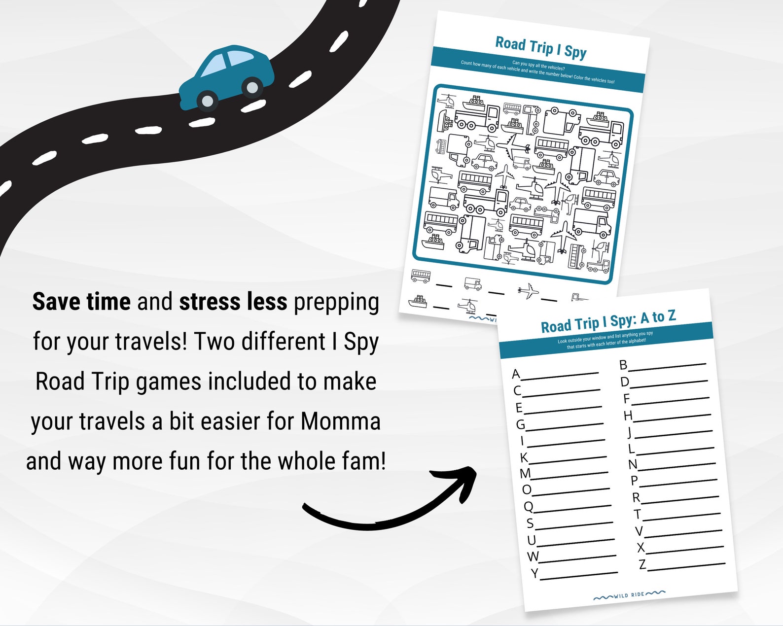 I Spy Game, Printable Road Trip Games for Kids, Road Trip Activities ...