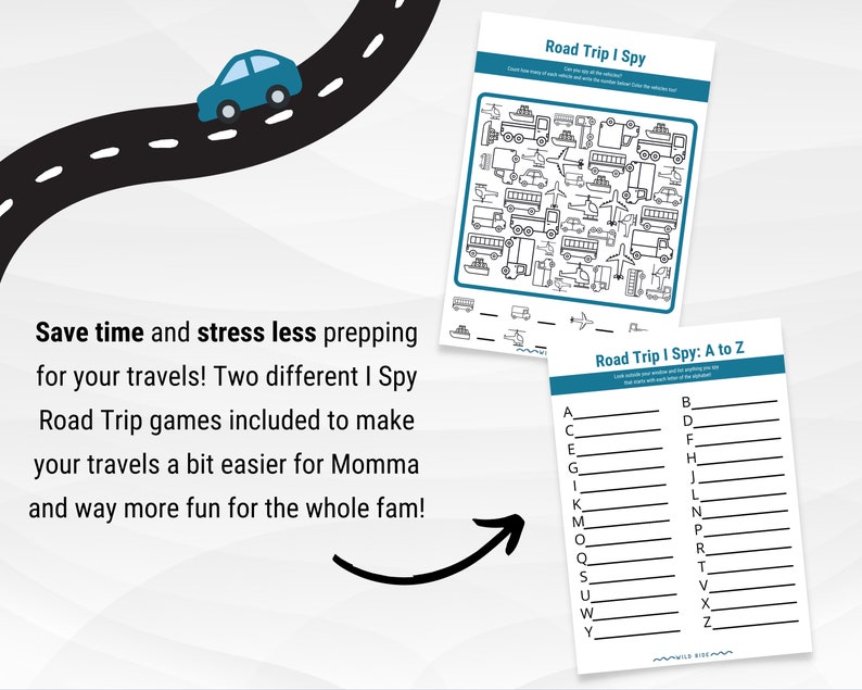 I Spy Game, Printable Road Trip Games for Kids, Road Trip Activities ...