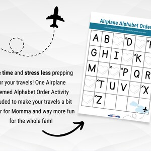 Preschool Alphabet Worksheets, Printable Airplane Activities, Plane ...