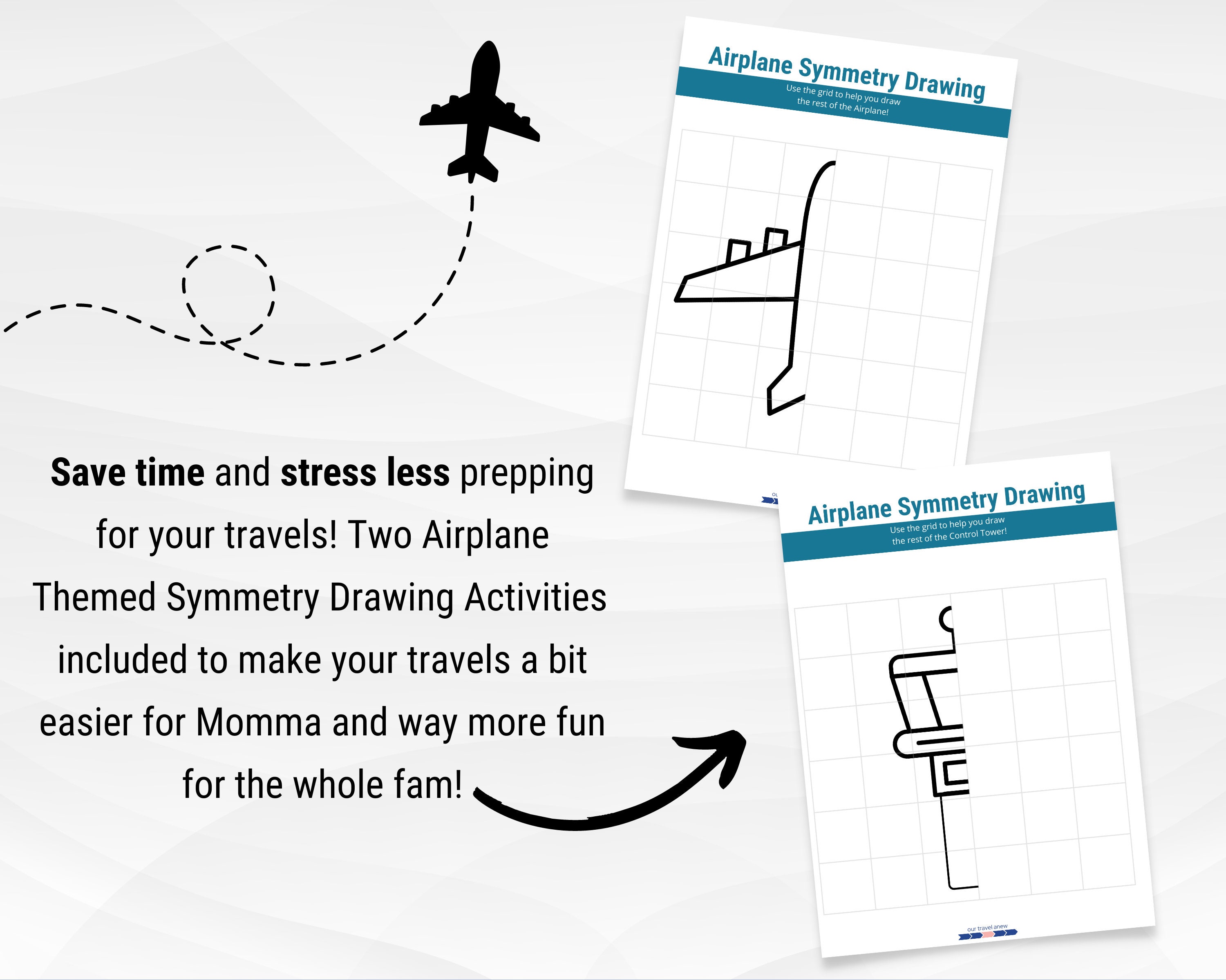 Airplane Activities Printable, Traveling Activities for Kids, Travel ...