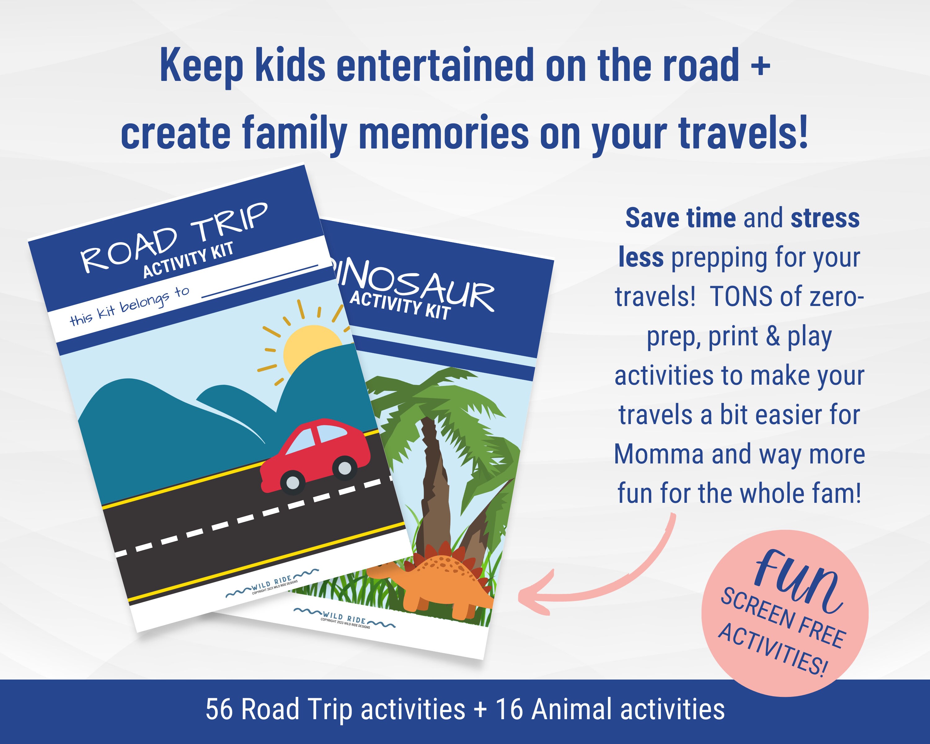 Road Trip Games Bundle, Road Trip Activity Bundle, Road Trip Activity ...
