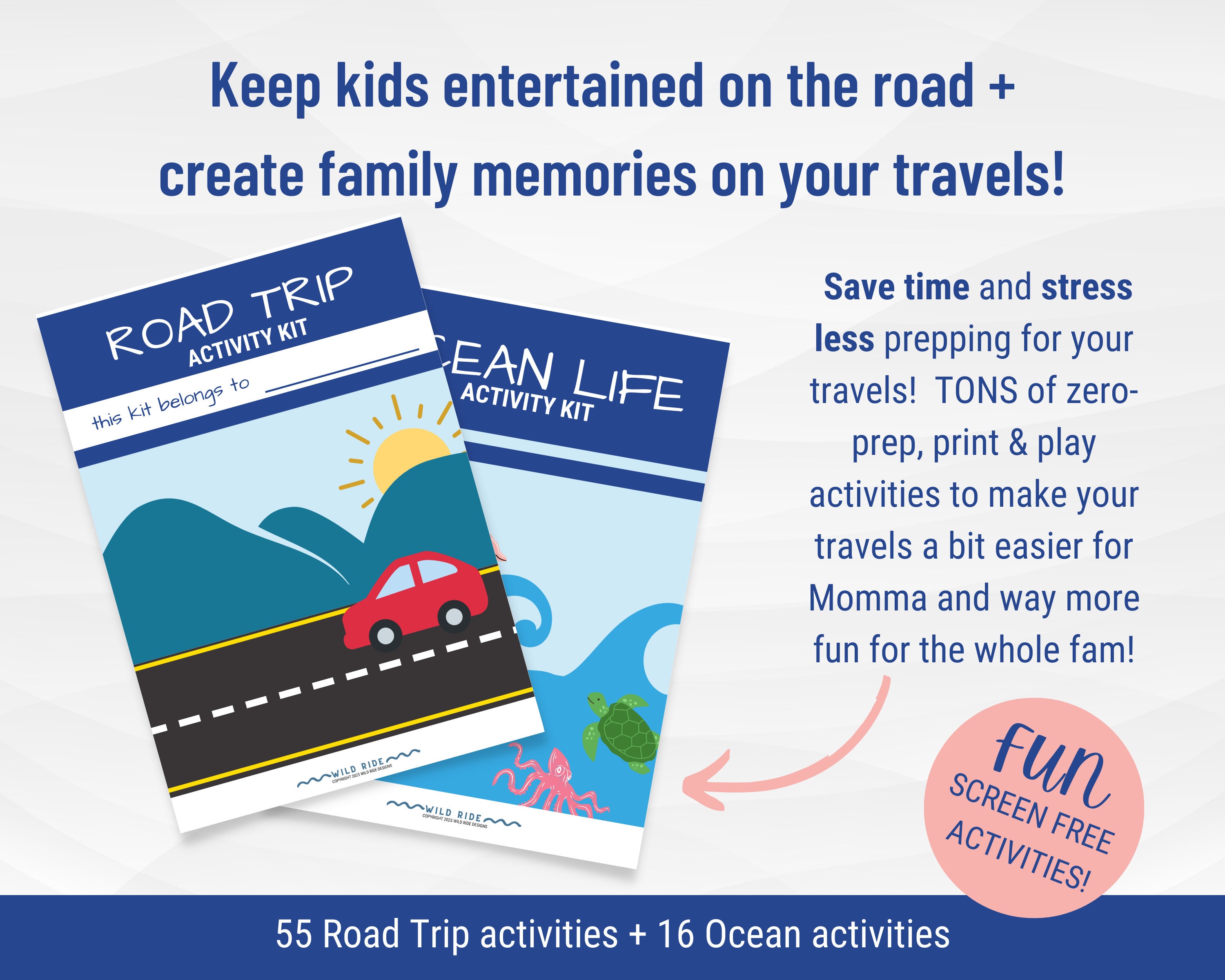 Kids Road Trip Games Printable, Road Trip Activity Book, Road Trip ...