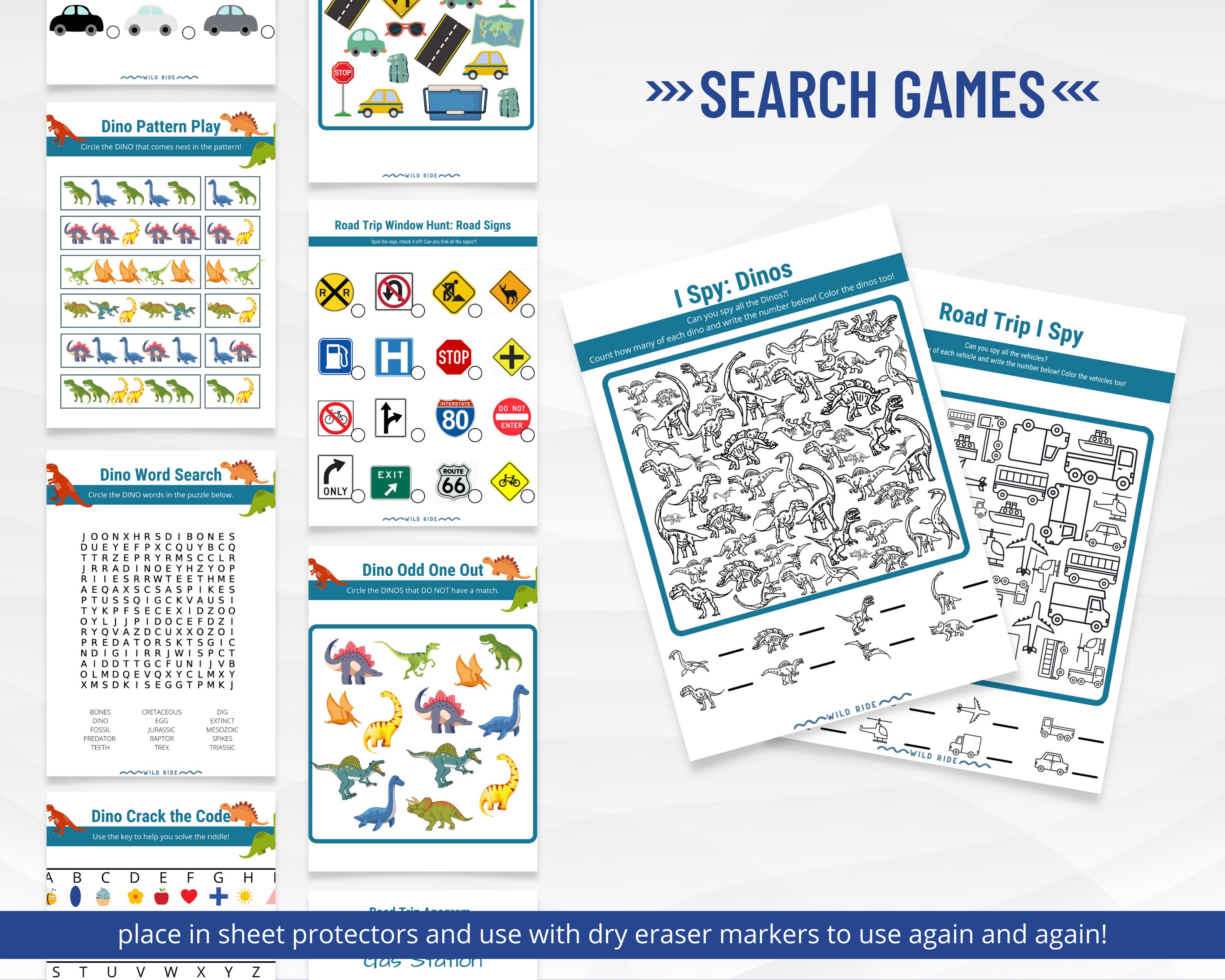 Road Trip Games Bundle, Road Trip Activity Bundle, Road Trip Activity ...