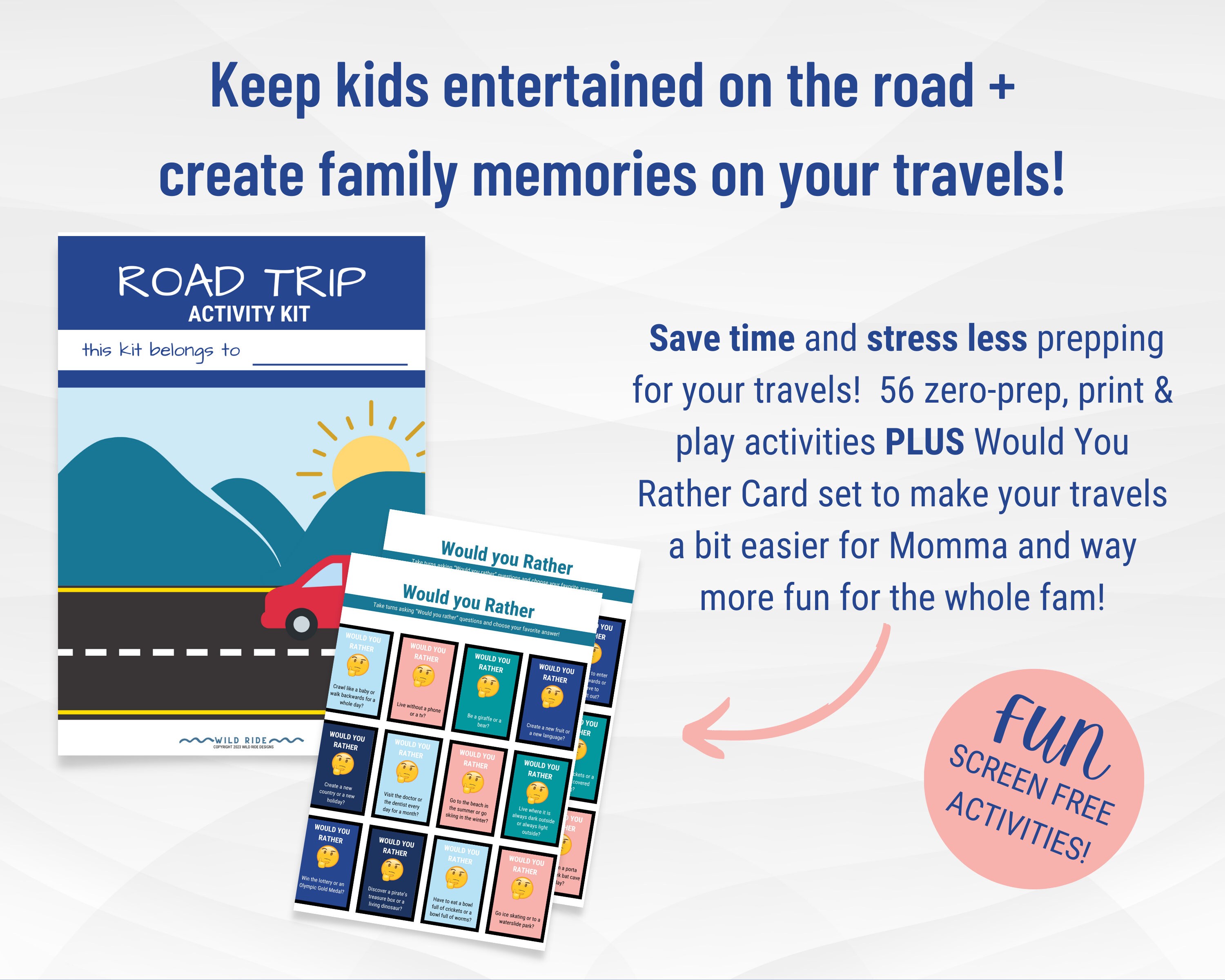Road Trip Games Bundle Road Trip Activity Bundle Road Trip - Etsy