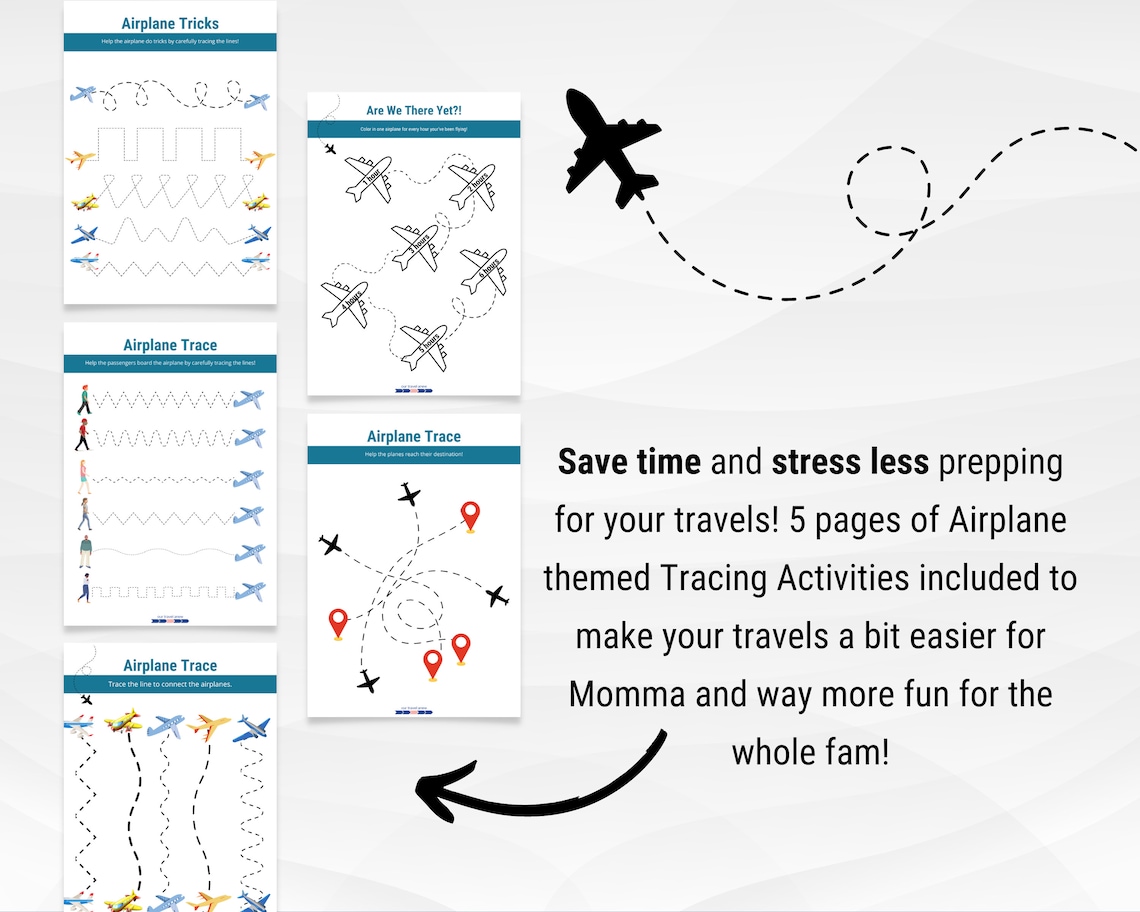 Printable Airplane Activities, Plane Activities for Kids, Kids Flight ...