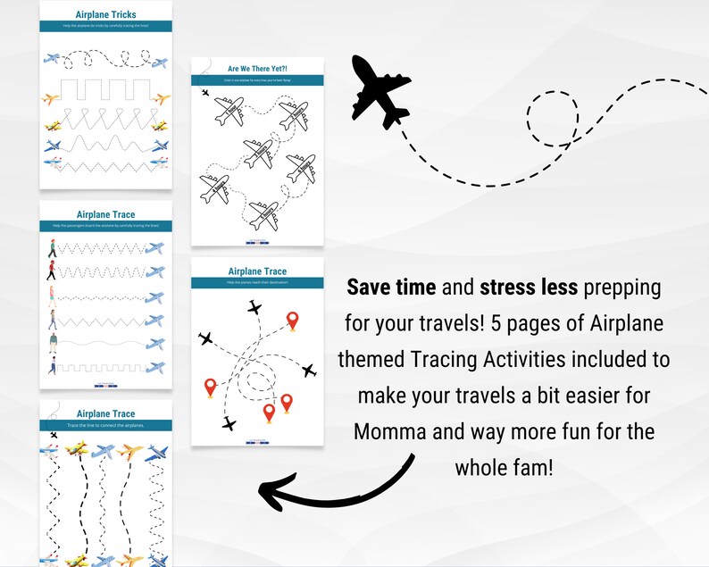Printable Airplane Activities, Plane Activities for Kids, Kids Flight ...