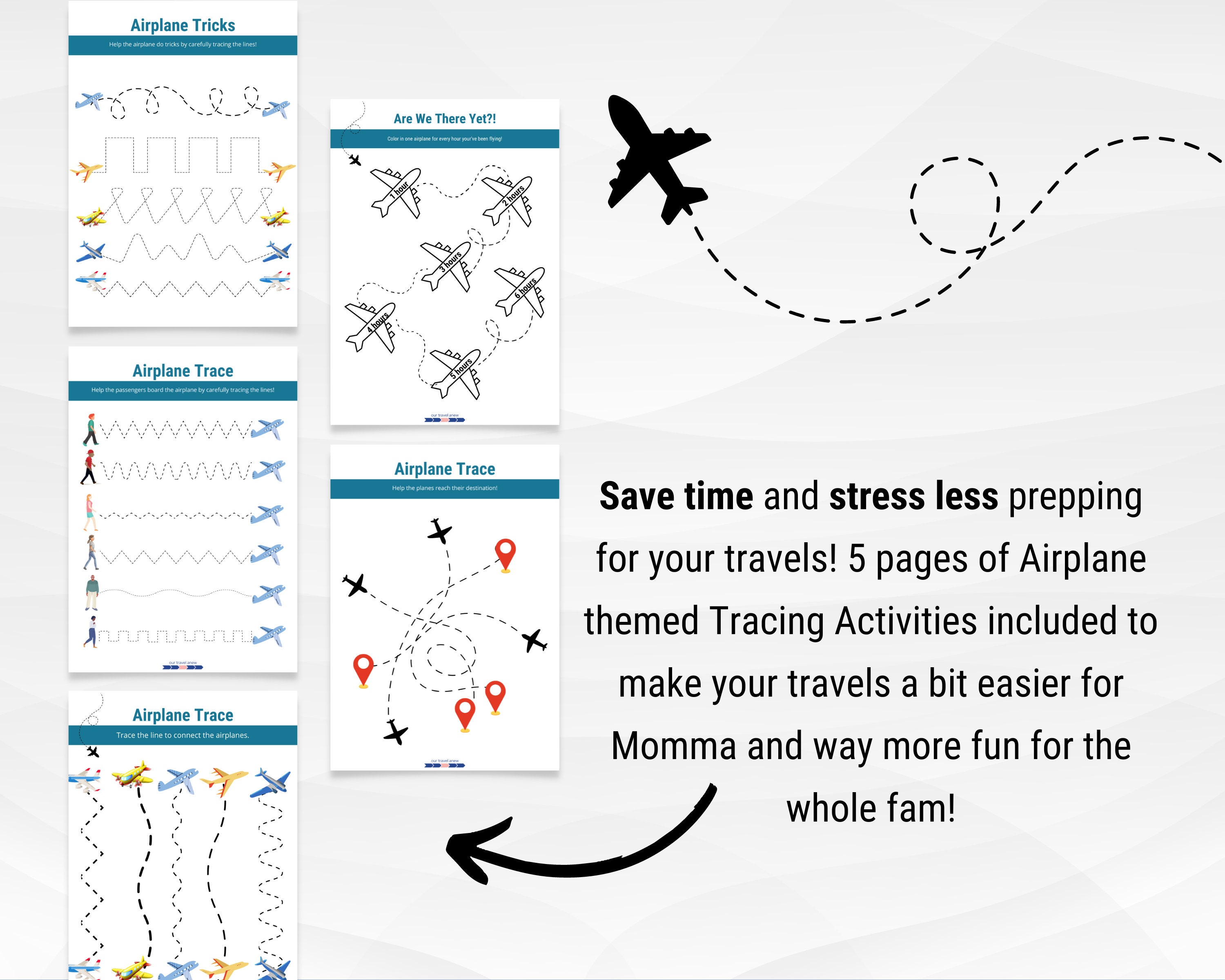 Printable Airplane Activities, Plane Activities for Kids, Kids Flight ...