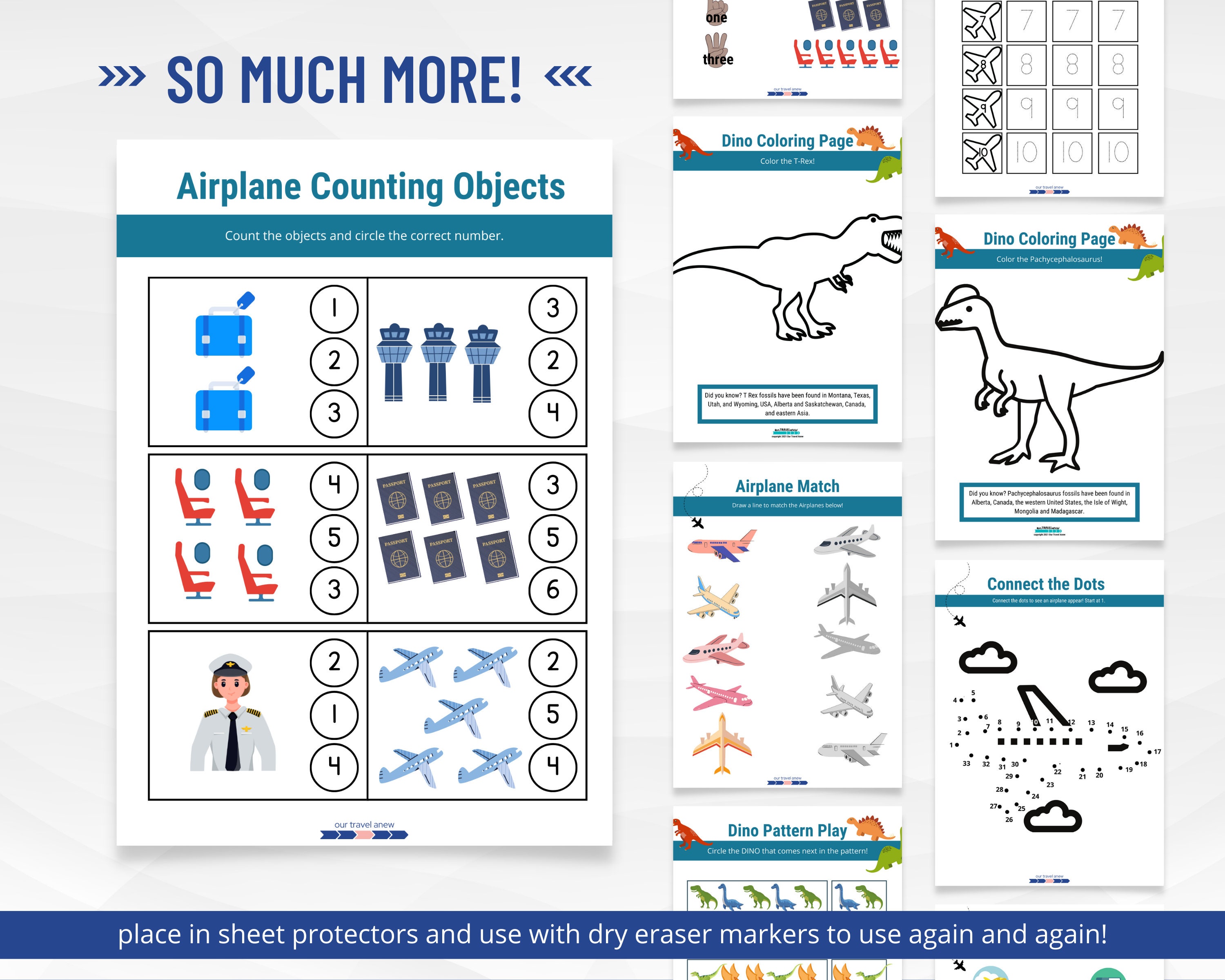 Kids Travel Activity Pack, Printable Travel Activities, Travel Activity ...