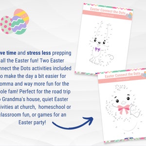 Printable Easter Game, Connect the Dots for Kids, Easter Activity Sheet ...