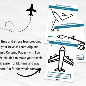 Airplane Coloring Page, Printable Airplane Activities, Plane Activities ...