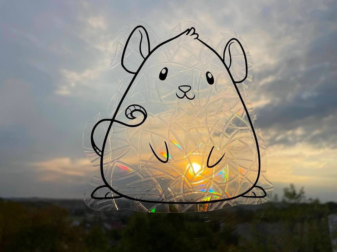 Curious Rat Window Mural Window Decal Window Sticker Window - Etsy