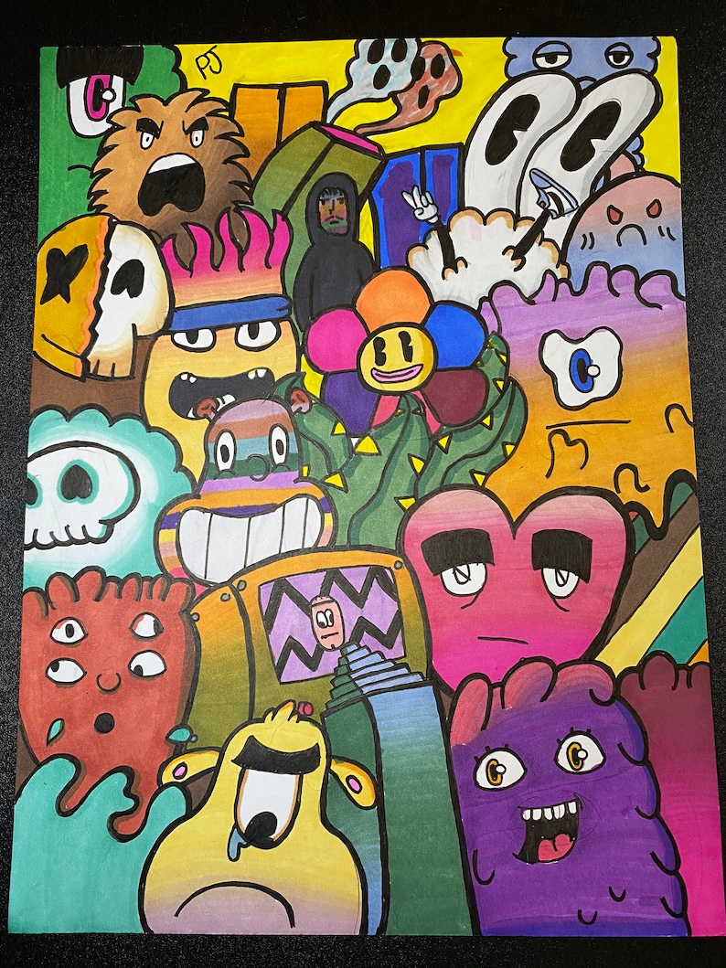 Doodle Art Poster #3 - Etsy