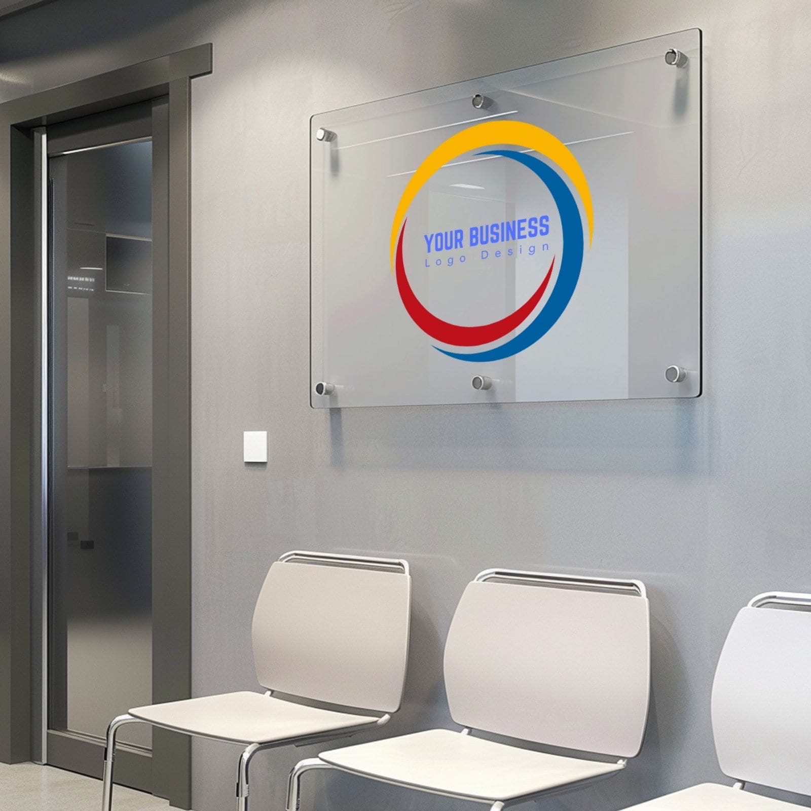 Custom Acrylic Logo Sign, Personalized Business Office Door Sign ...