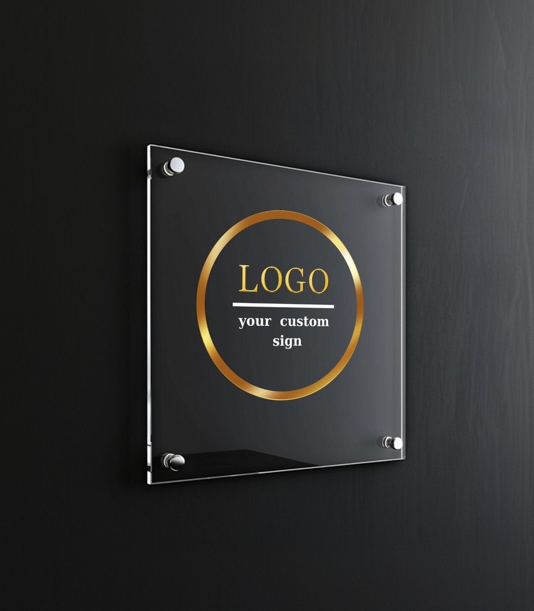 Custom Acrylic Logo Sign, Personalized Business Office Door Sign ...
