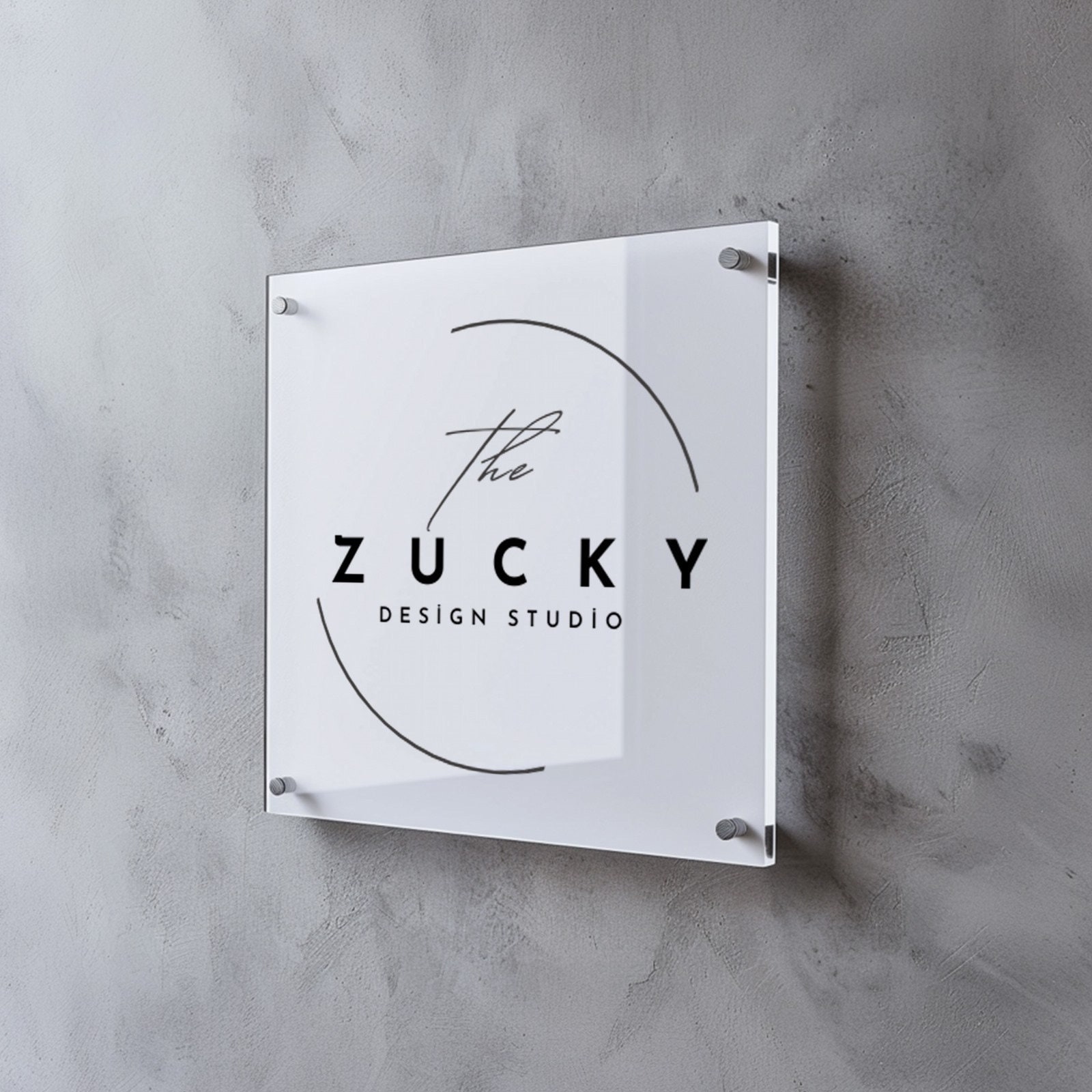 Custom Acrylic Logo Sign, Personalized Business Office Door Sign, Indoor Outdoor Acrylic Company ...