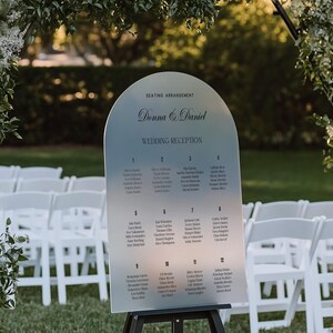 Custom Acrylic Wedding Seating Chart: Elegant, Personalized Table ...
