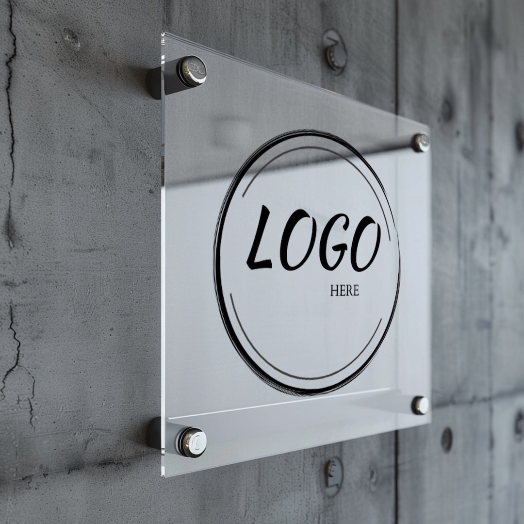 Personalized Acrylic Business Logo Sign, Office Door Wall Hangings ...