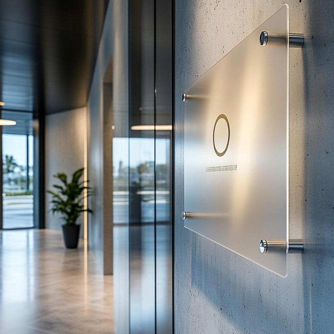 Personalized Acrylic Business Logo Sign, Office Door Wall Hangings ...