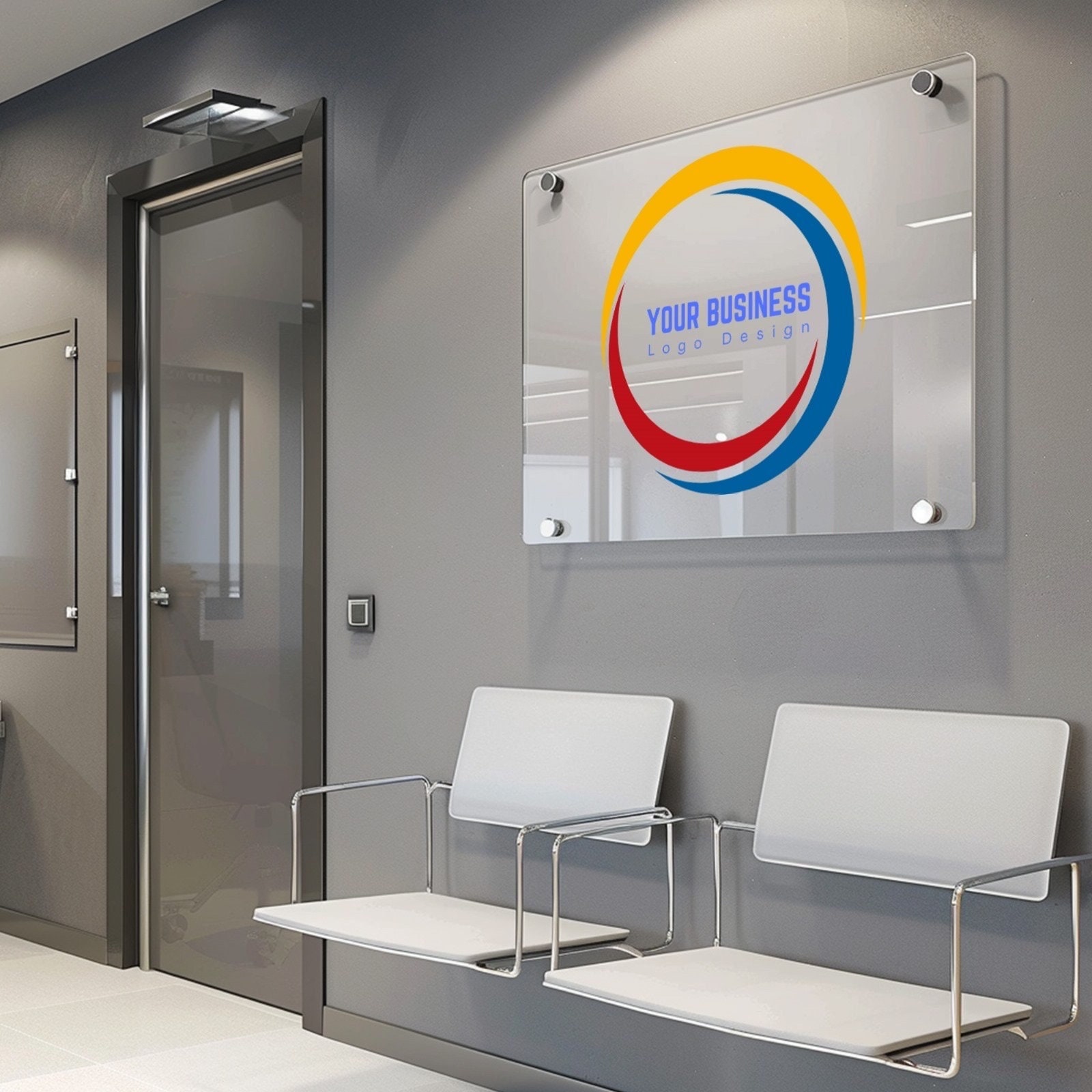 Custom Acrylic Logo Sign, Personalized Business Office Door Sign ...