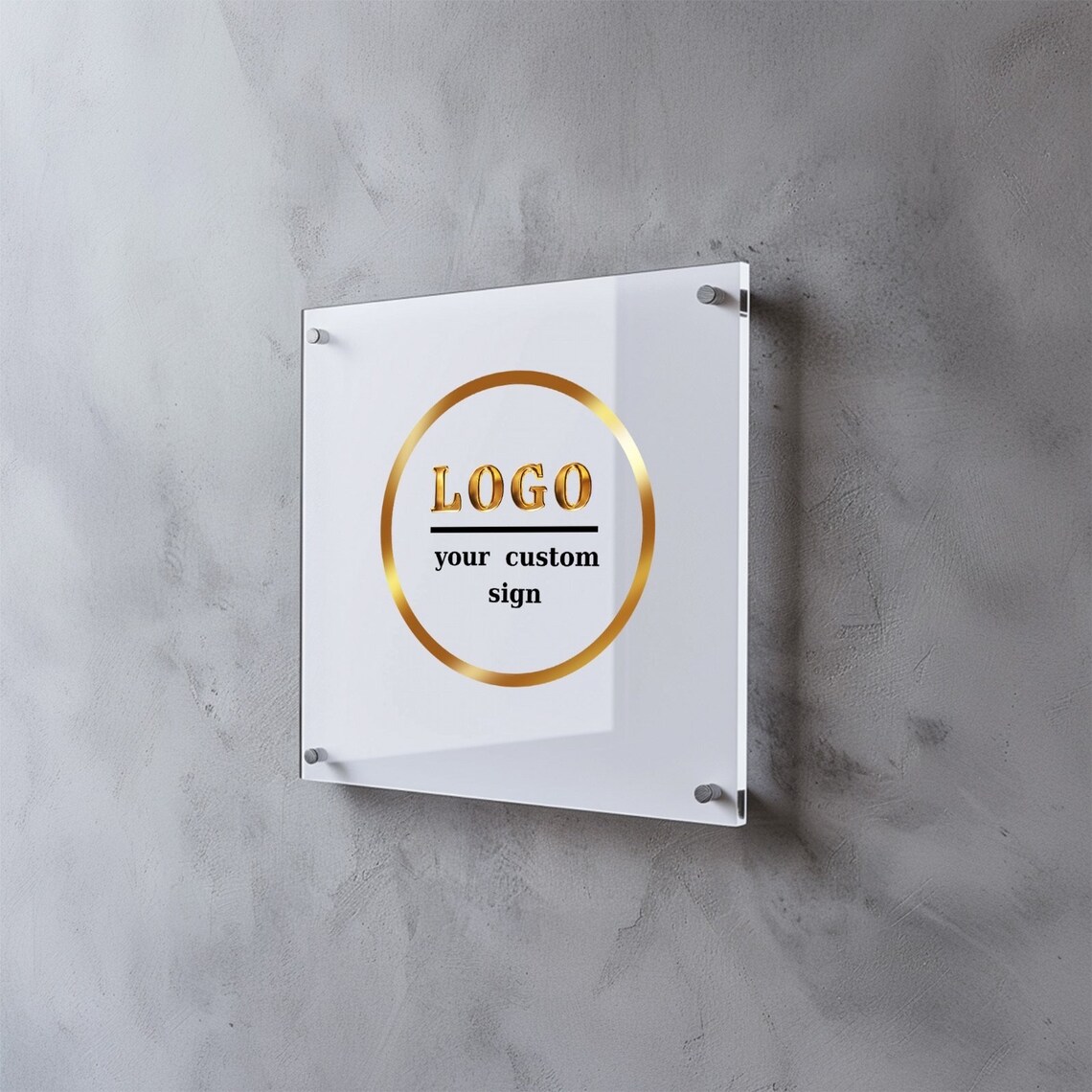 Custom Acrylic Logo Sign, Personalized Business Office Door Sign ...