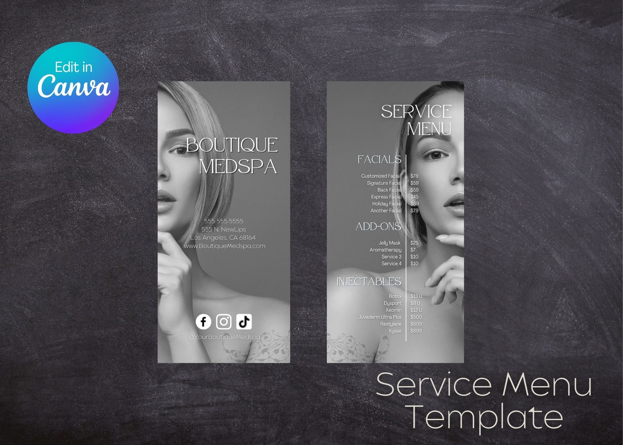 Service Menu, Boutique Medspa Pricelist, Cosmetic Nurse Injector ...