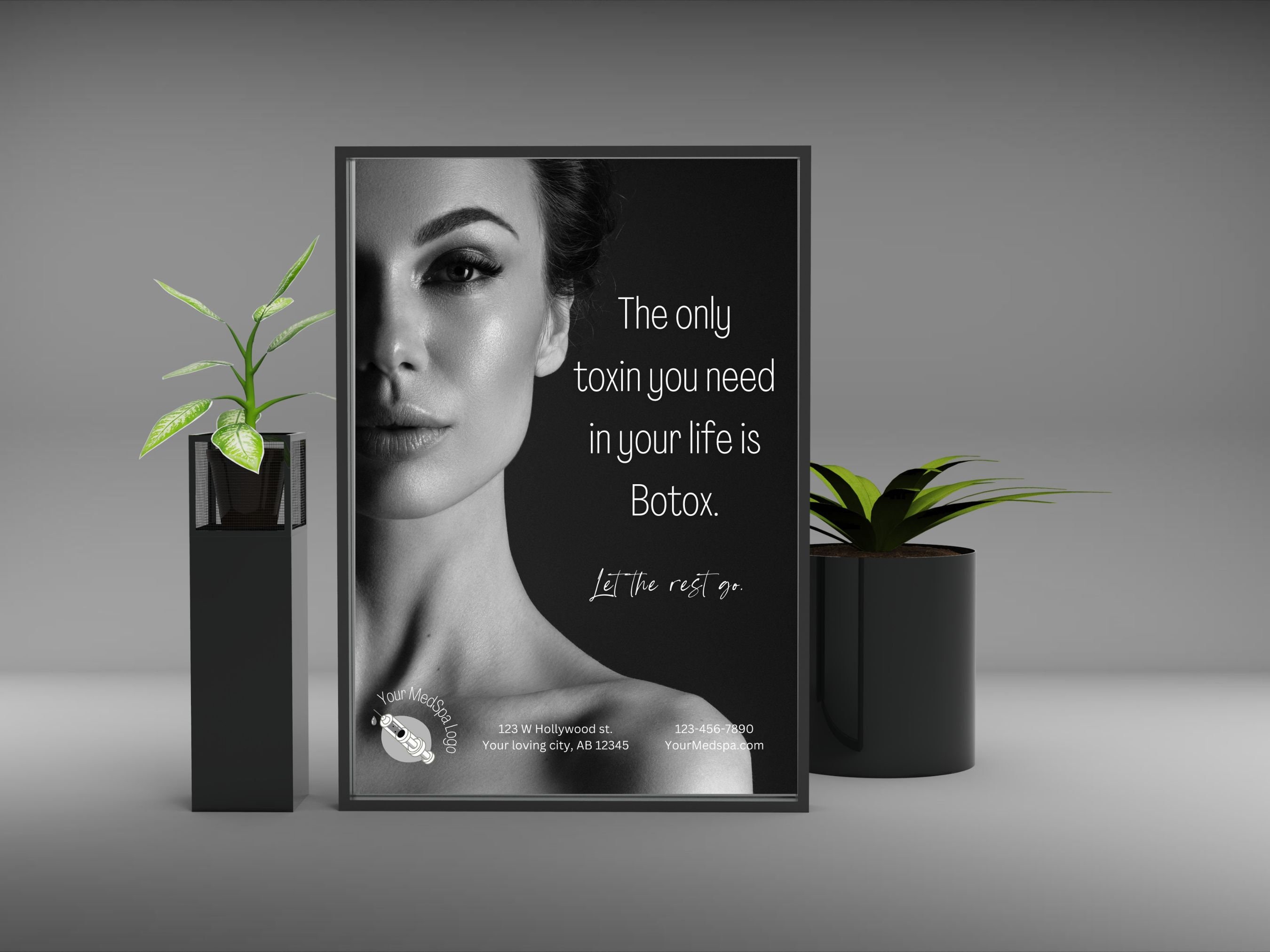 Toxin Poster Template, Medspa Waiting Room Poster Template, Injection ...