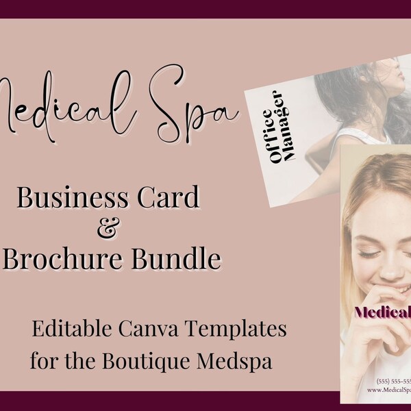 Medical Spa Brochure - Etsy