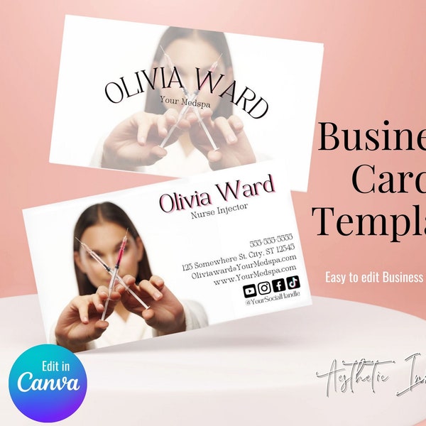 Nurse Injector Business Card - Etsy