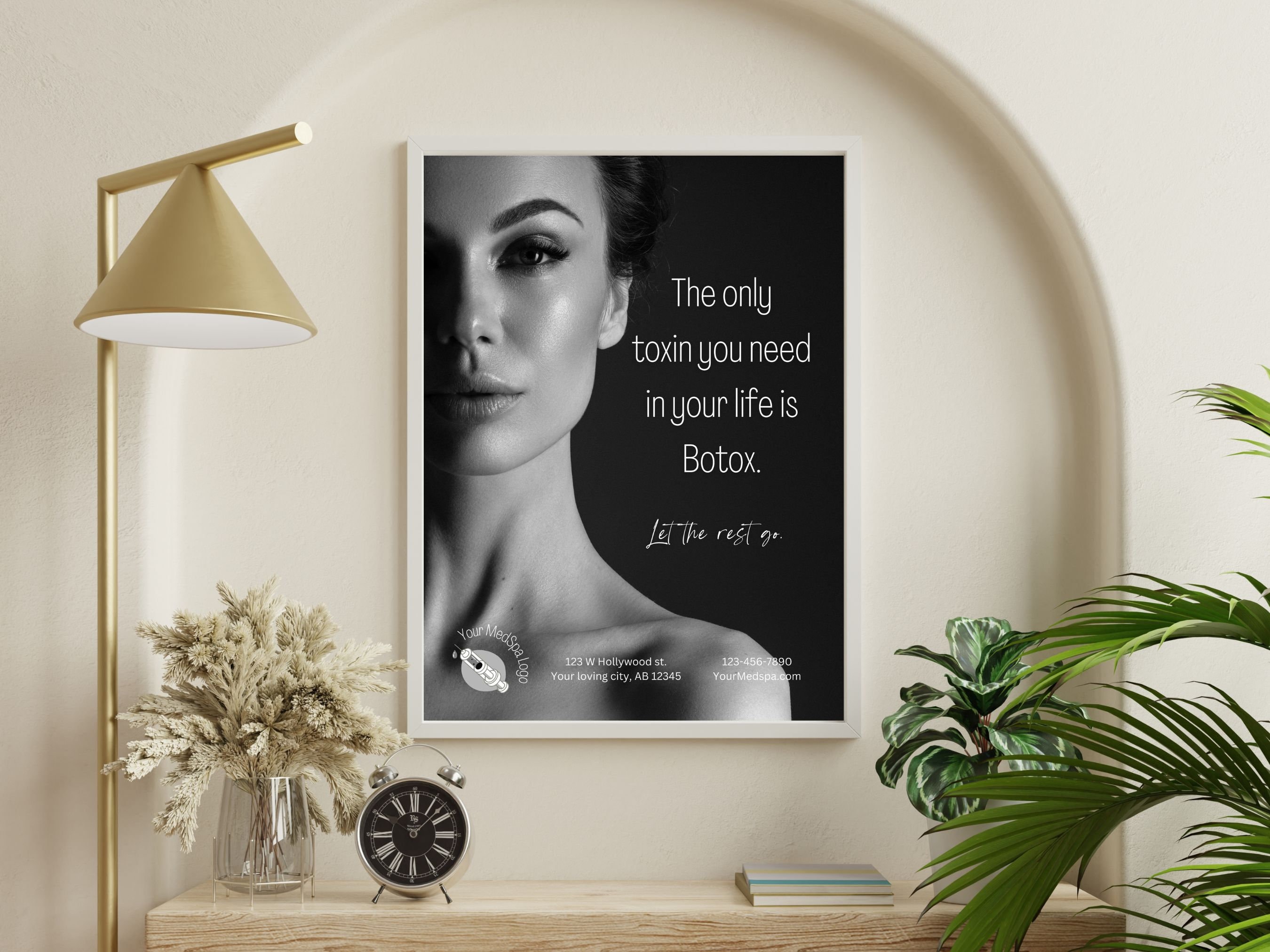 Toxin Poster Template, Medspa Waiting Room Poster Template, Injection ...