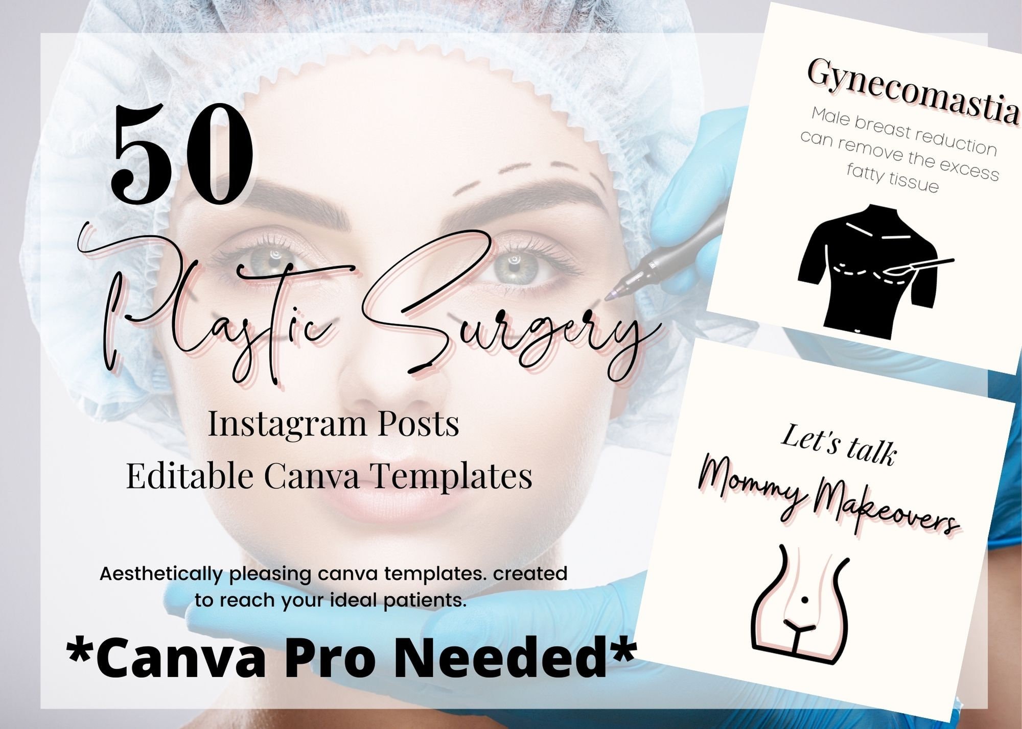 50 Plastic Surgery Canva Templates, Social Media Templates, Medical ...