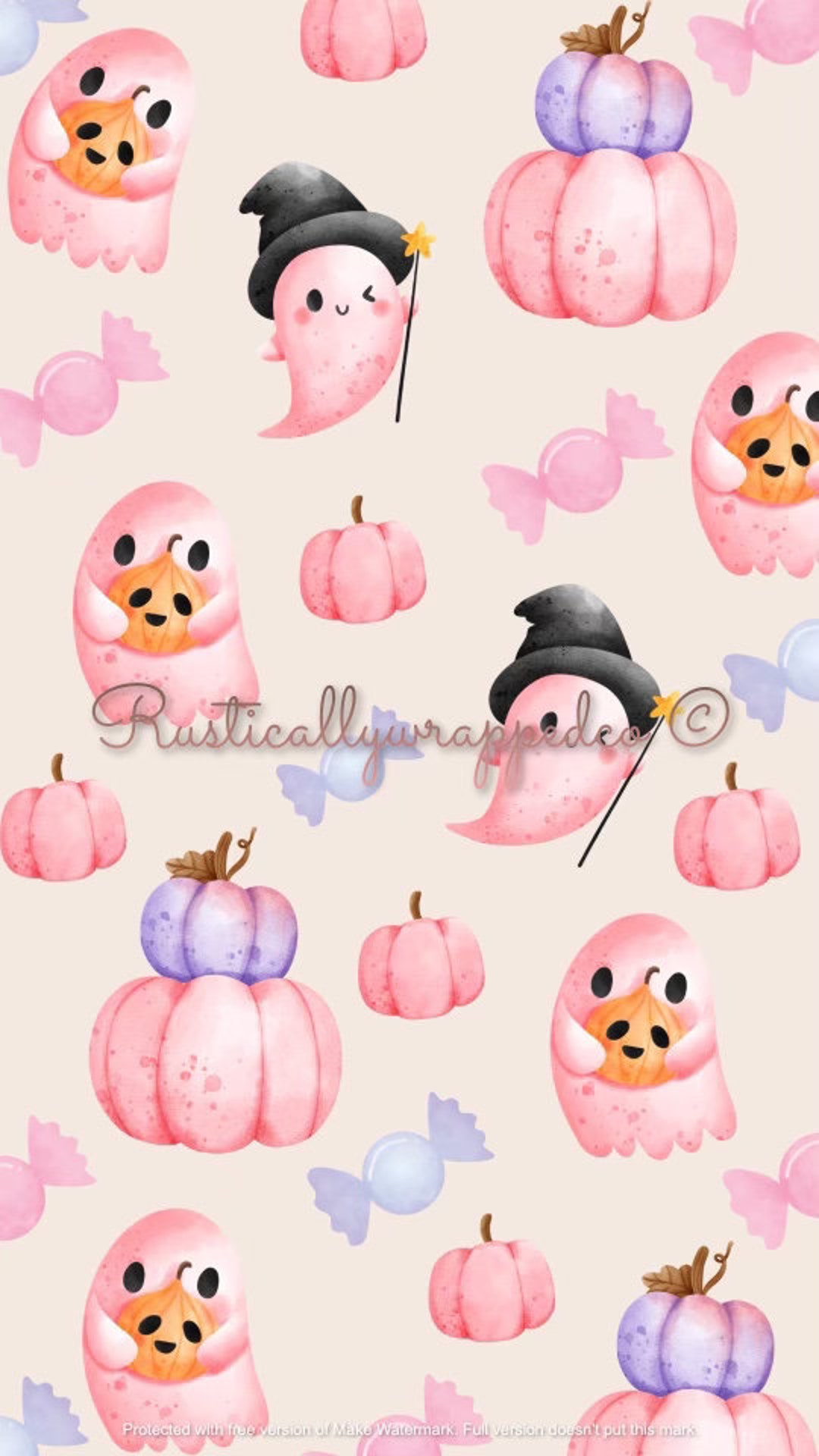Pink Ghost, Halloween Wallpaper, Fall Phone Wallpaper, October ...
