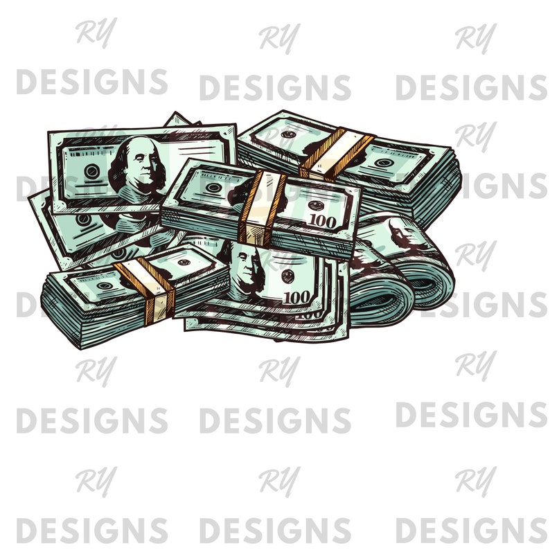 New Money Png and Money Digital Paper With Money Background for ...