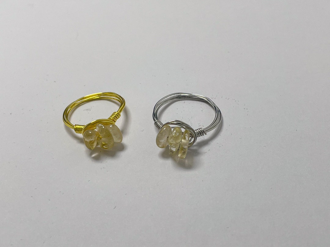 Rutilquarz Drahtgewickelter Zwilling Ring - Etsy Österreich