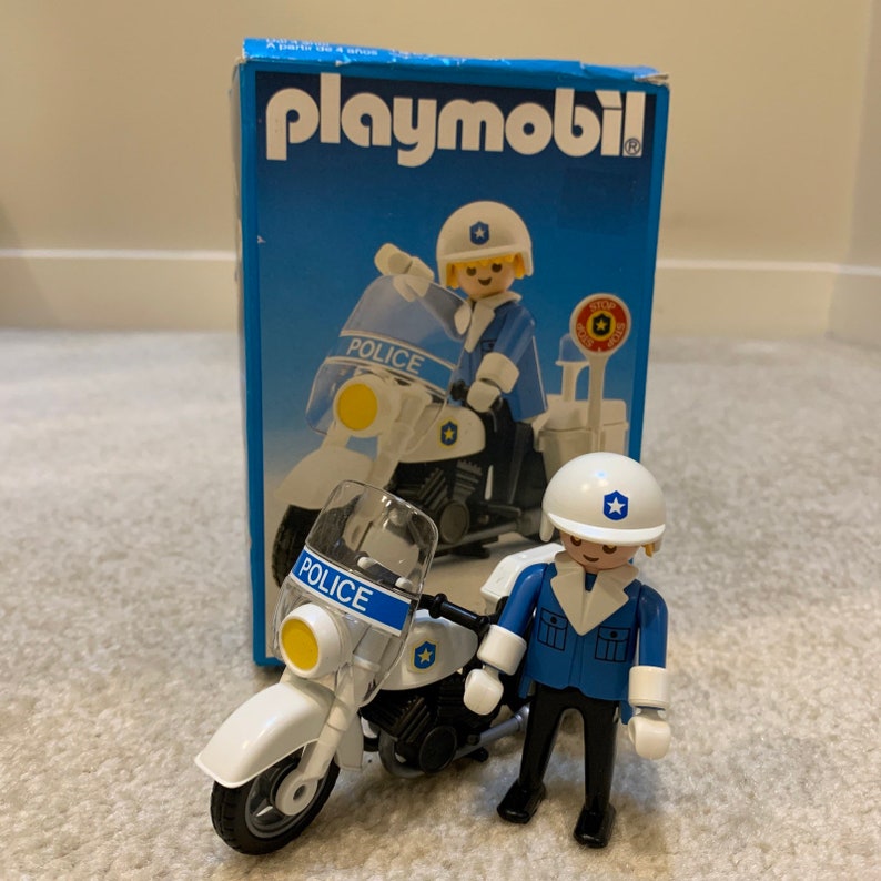 1987 Vintage Playmobil 3564 Police Motorcycle Toy Figure - Etsy Australia