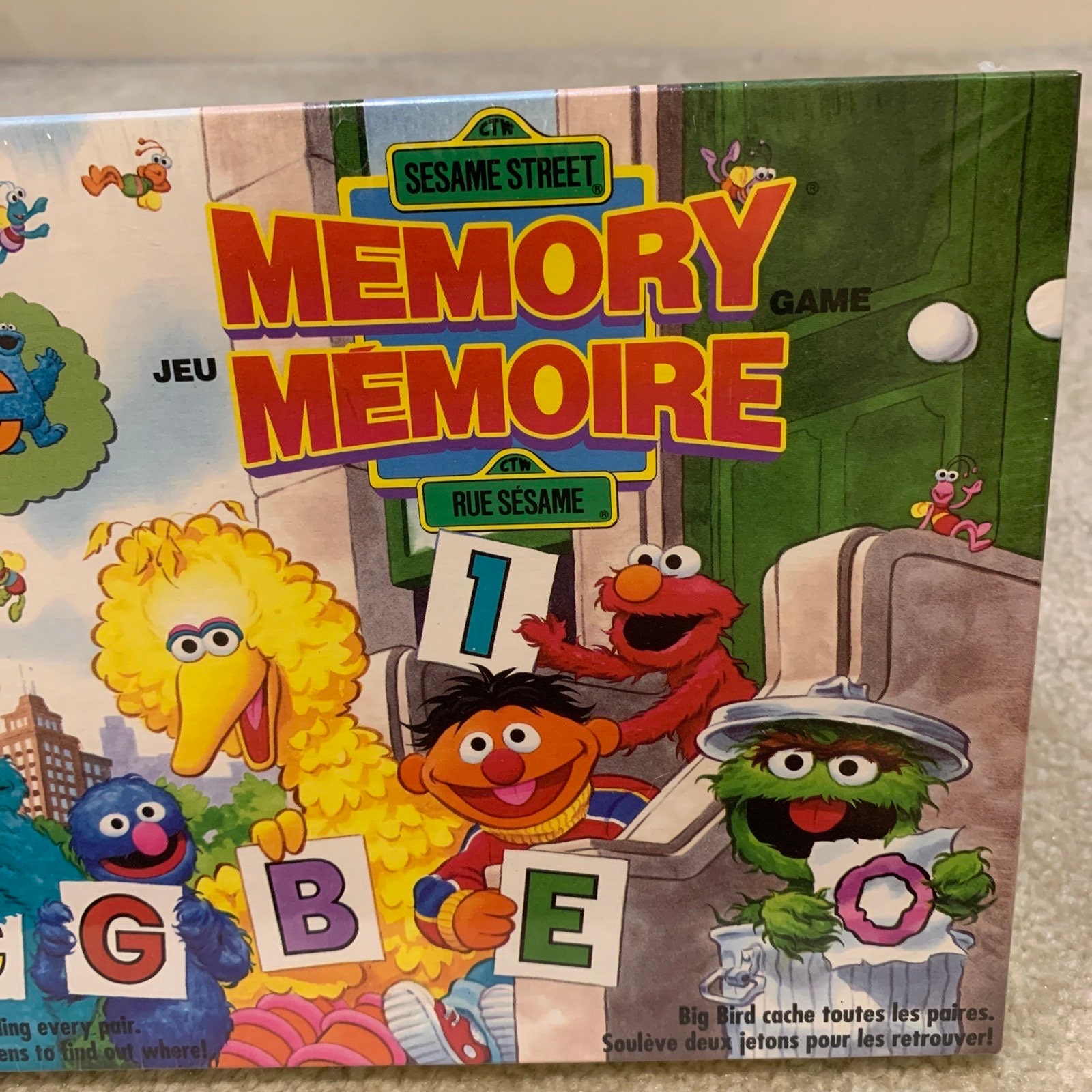 Sesame Street Memory Game Big Bird Tokens Tray Hasbro - Etsy