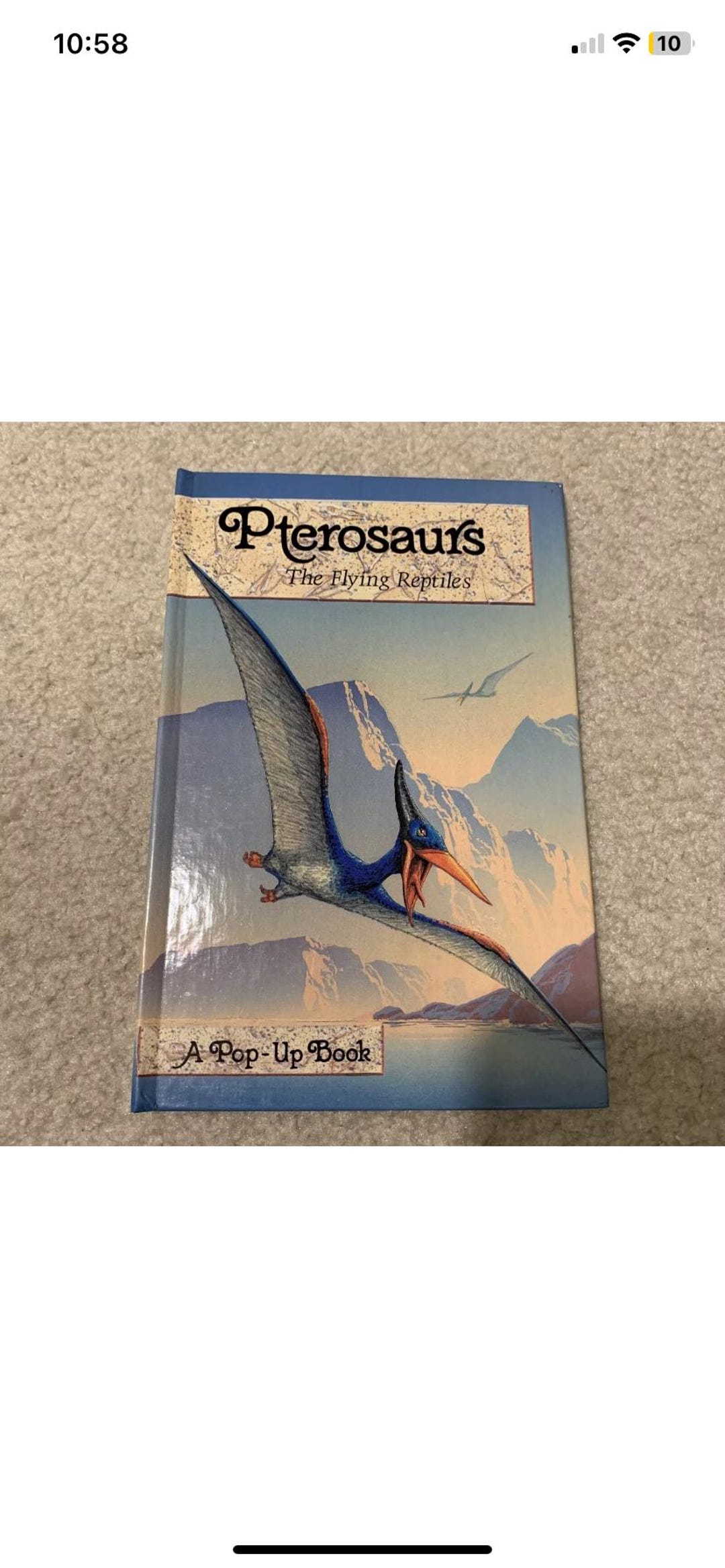 Pterosaurs Flying Reptiles Pop-up Book Dinosaurs Prehistoric Animals ...