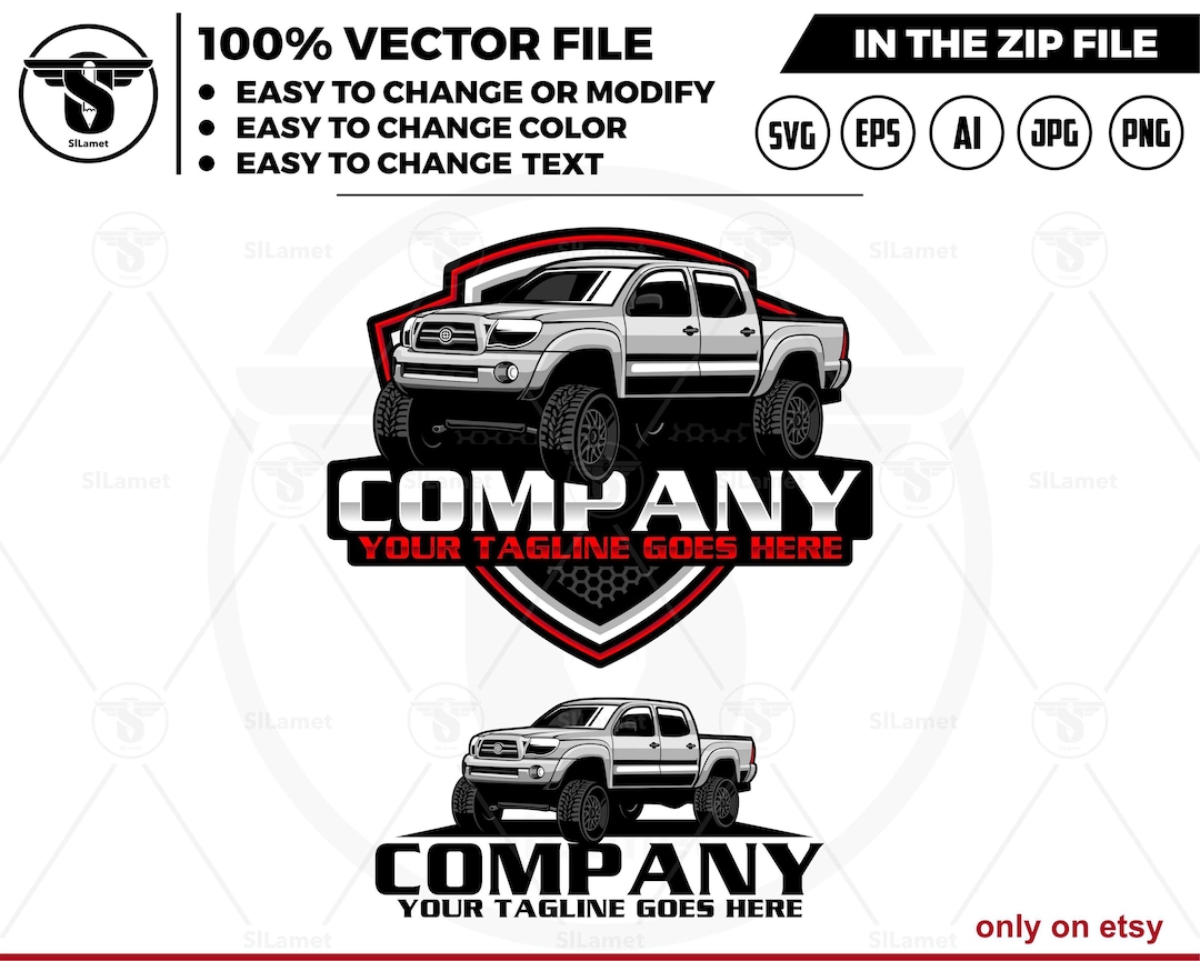 Toyota Tacoma off Road Logo: Truck Vector SVG, PNG, JPG (digital ...