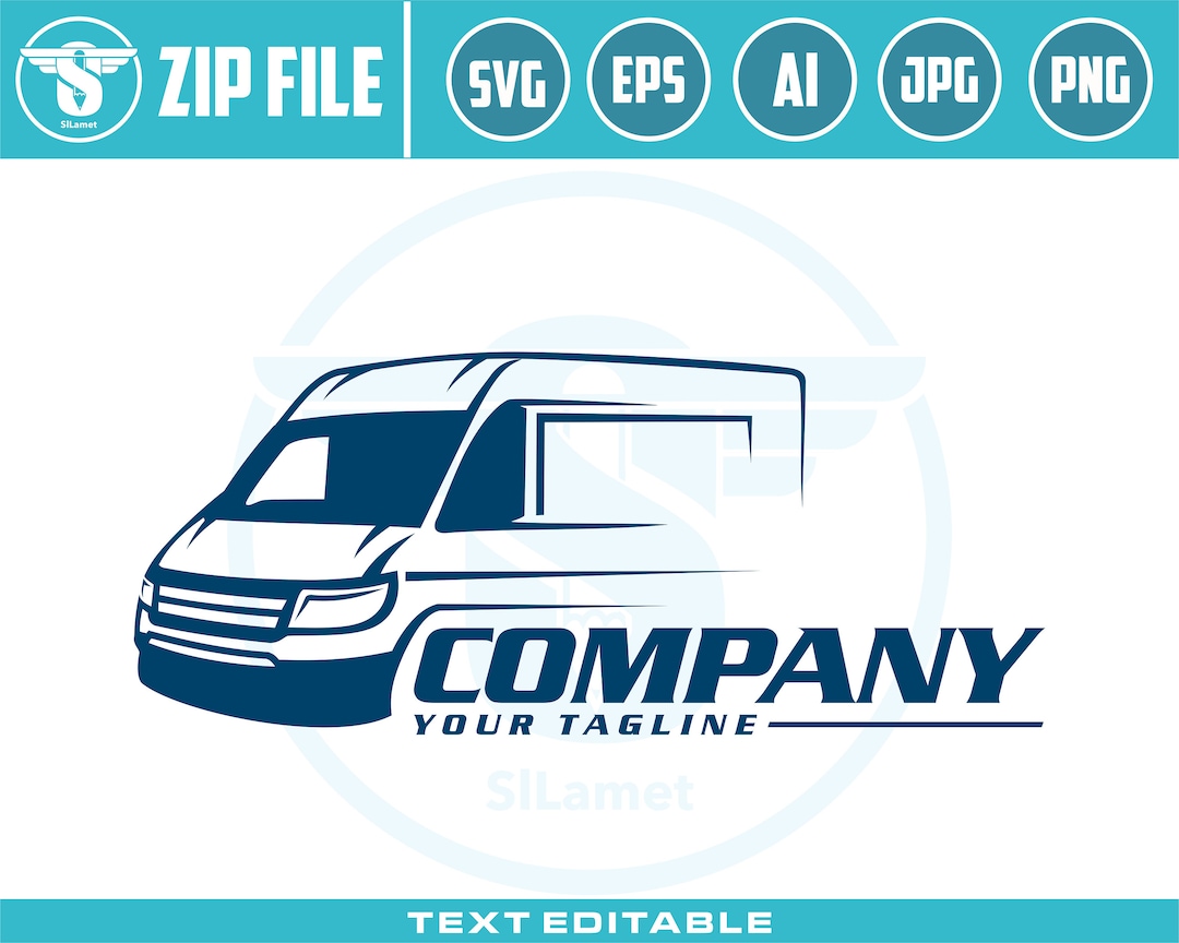 Delivery Van Logo SVG, Van Car Logo, Delivery Logo, Shipping Logo ...