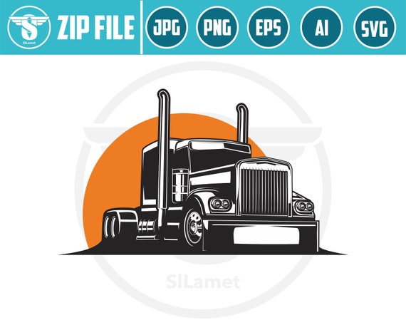 Logos De Semi Remorques Truck With Trailer Logo. Lorry, Delivery