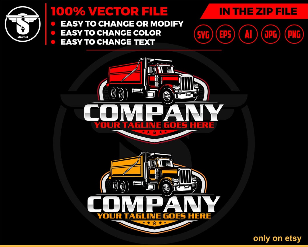 Dump Truck Logo, Truck Logo Svg, American Dump Truck Logo, Trucking ...