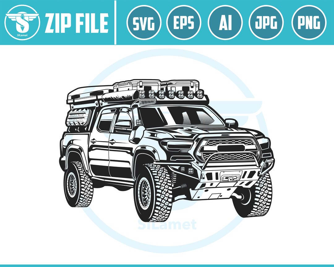 Toyota Tacoma TRD Off-road SVG: Vector Cut File (digital Download) - Etsy