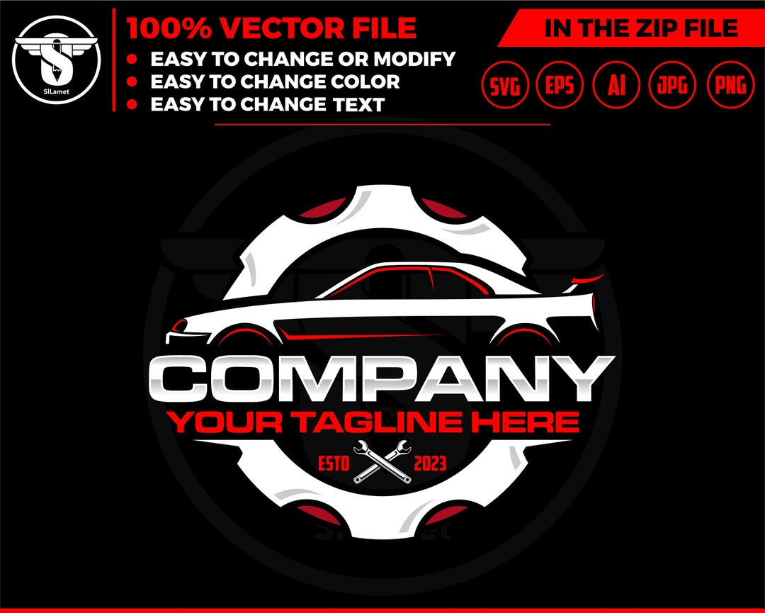 Car Service Logo Template: Auto Repair Graphic (digital Download) - Etsy