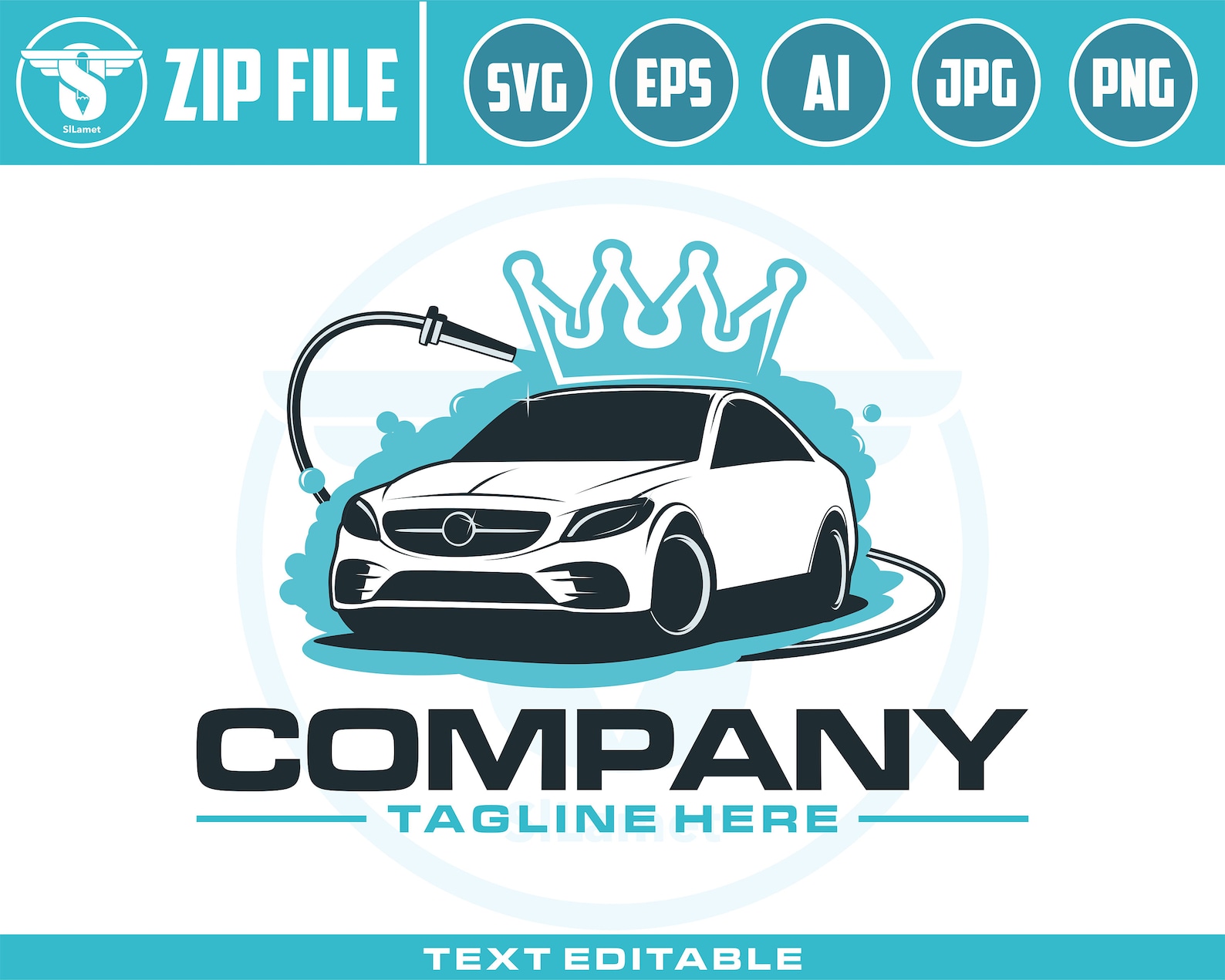 Car Wash Logo SVG, Vehicle Cleaning Design Vector (svg, Eps, Ai, Png ...