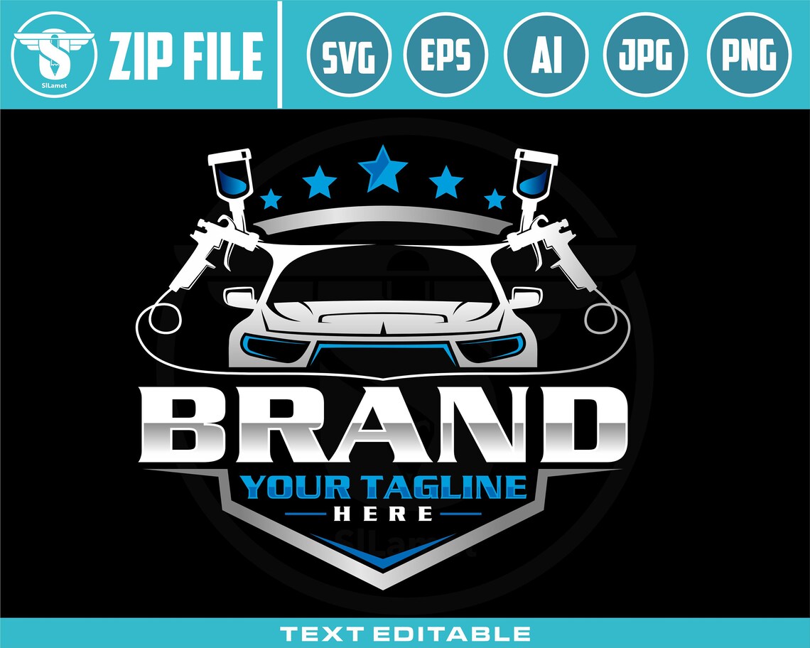 Car Painting Logo Auto Paint Logo Car Paint Logo Paint Body - Etsy